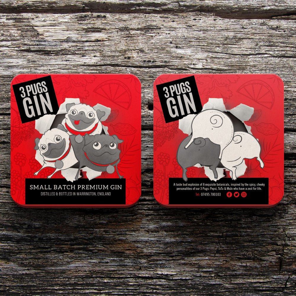 Cann Creative - 3 Pugs Gin - World Brand Design Society