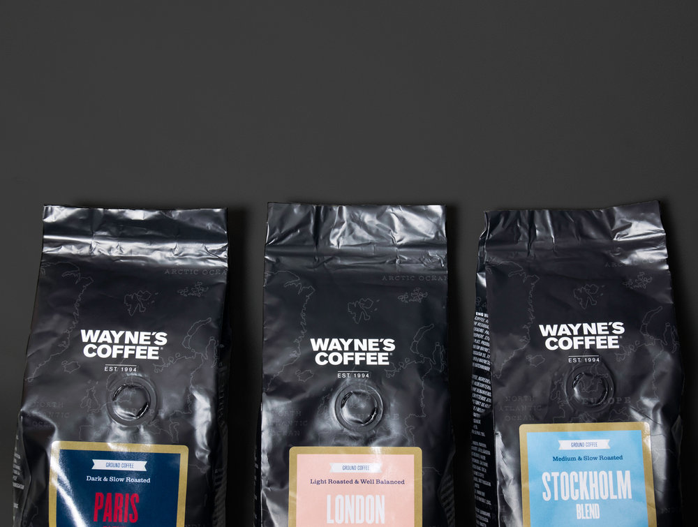 Coffee Packaging for Wayne's Coffee - World Brand Design Society