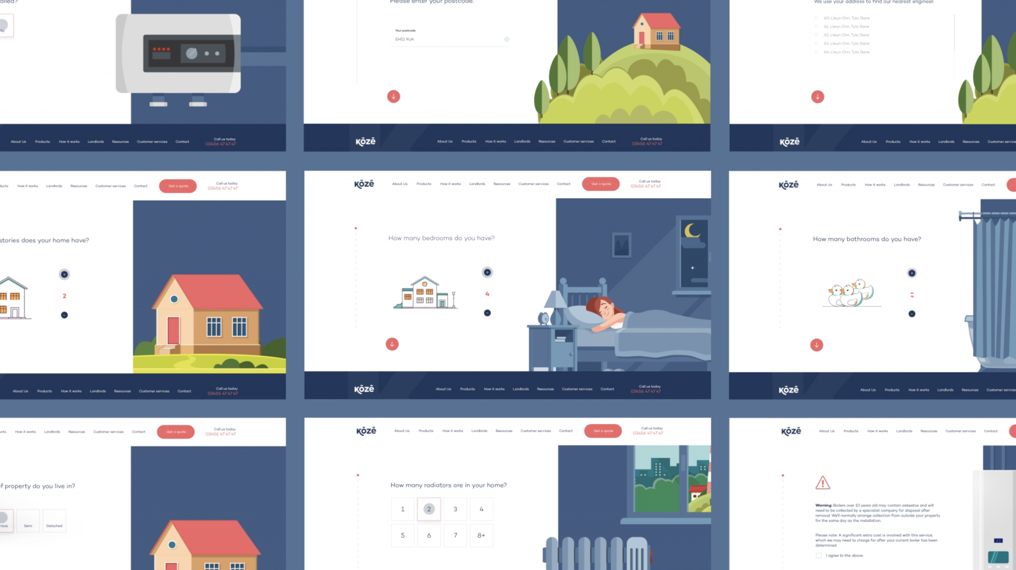 Koze Hassle Free Boilers Brand Redesign by Creo Interactive - World ...