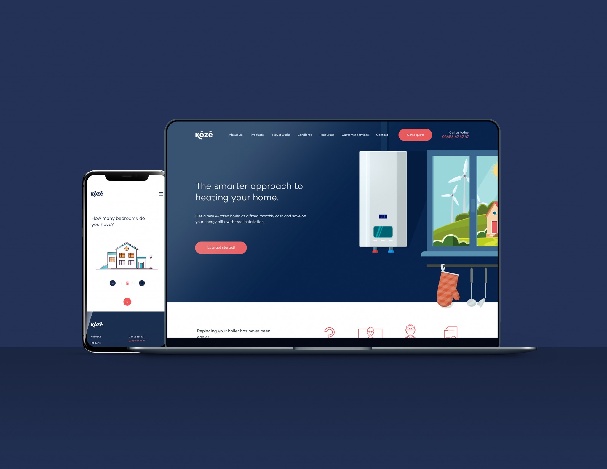 Koze Hassle Free Boilers Brand Redesign by Creo Interactive - World ...