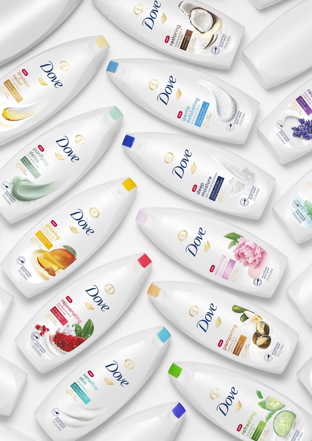 forceMAJEURE Design Creates Packaging Design for Dove Body Wash Global ...