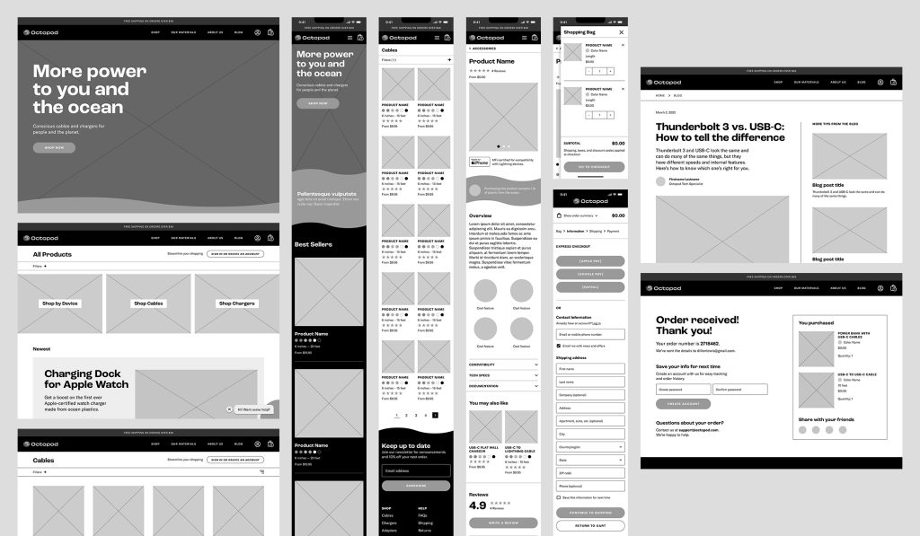 Octopod Student Brand Design Concept for An Ocean Friendly e-commerce ...