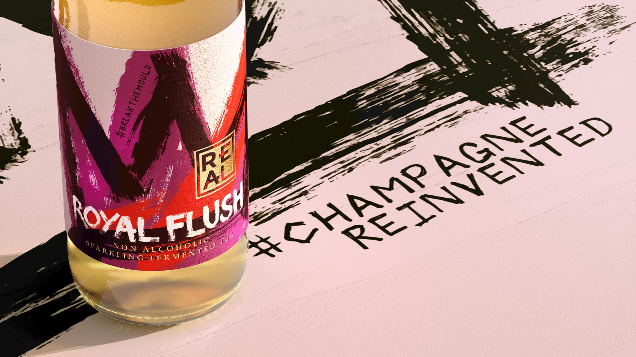 Real Sparkling Fermented Teas Packaging Redesign - A Real Rebel With a ...