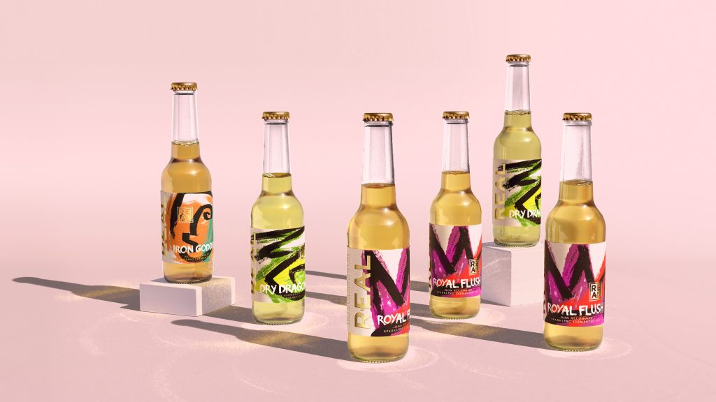 Real Sparkling Fermented Teas Packaging Redesign - A Real Rebel With a ...