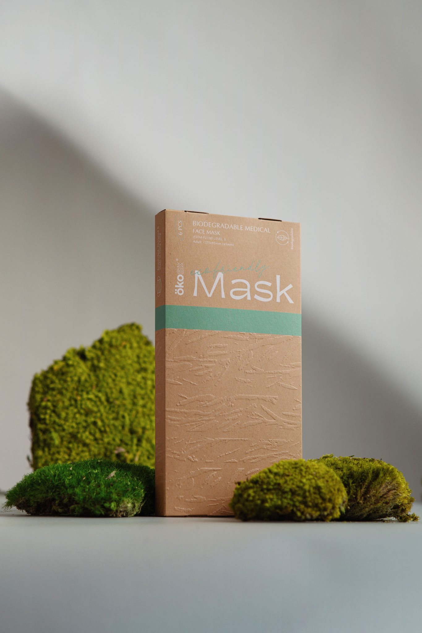Packaging Design for Okosix Biodegradable Face Mask - World Brand ...