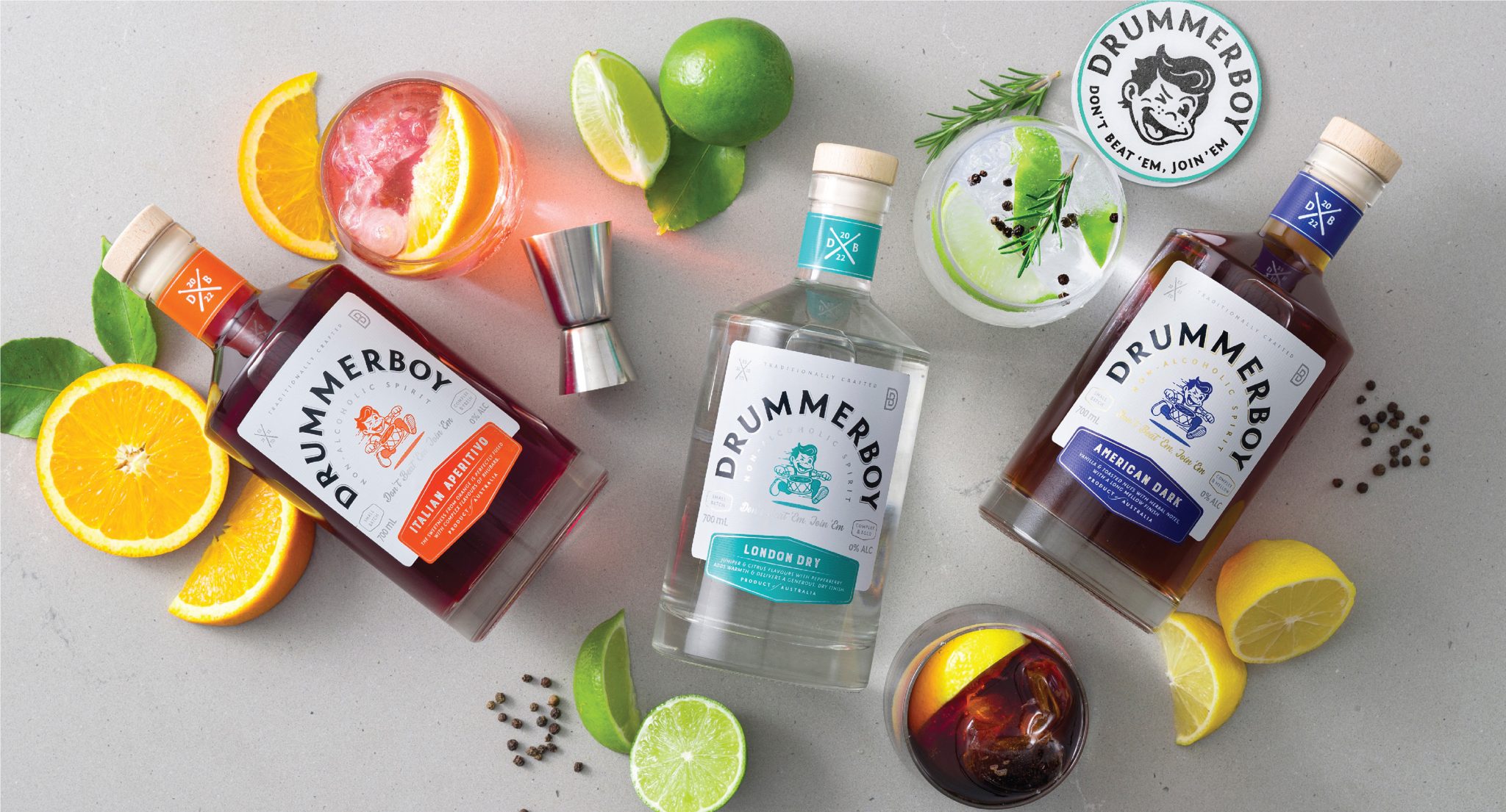 DrummerBoy Non- Alcoholic Spirits Packaging Design - World Brand Design ...