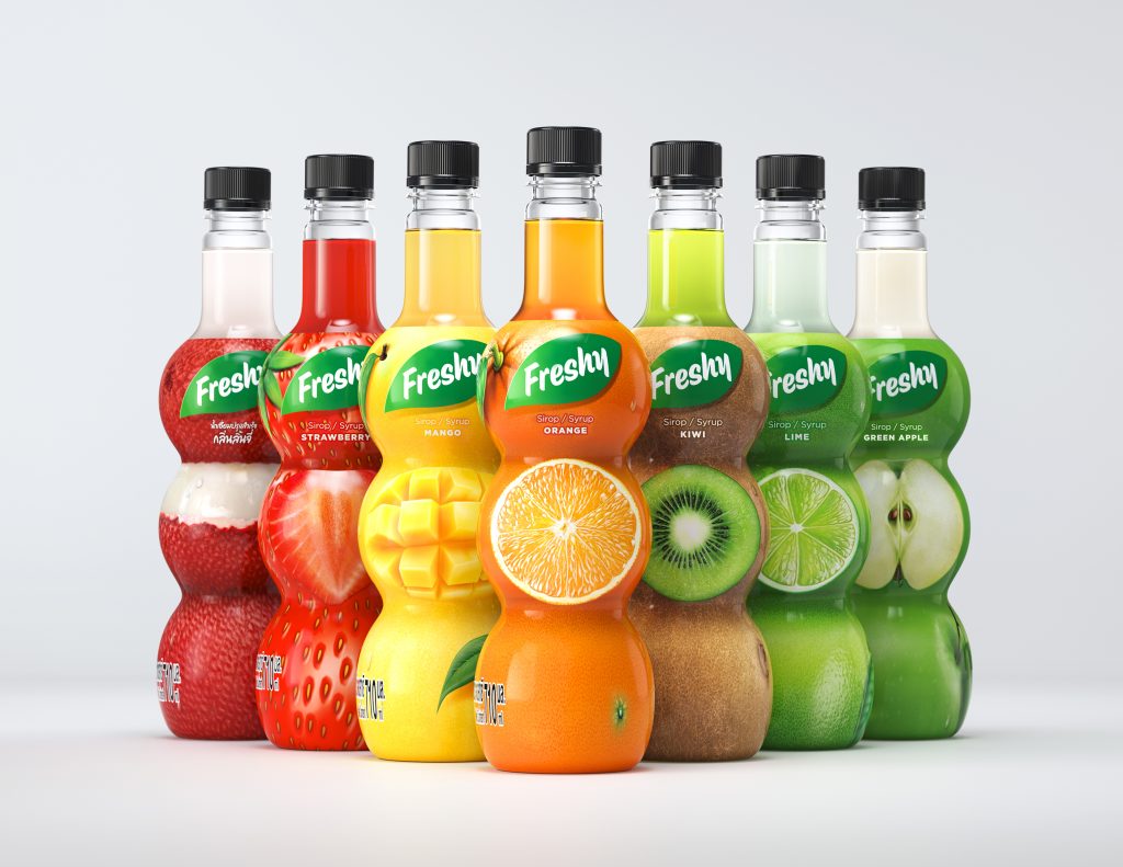 Packaging Design Creation for Freshy Syrup by Prompt Design - World ...