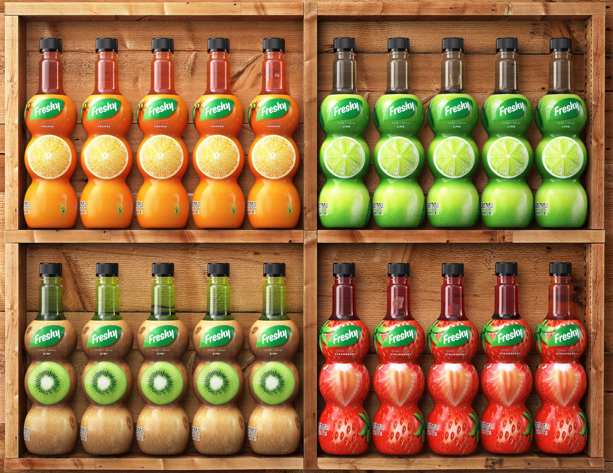 Packaging Design Creation for Freshy Syrup by Prompt Design - World ...