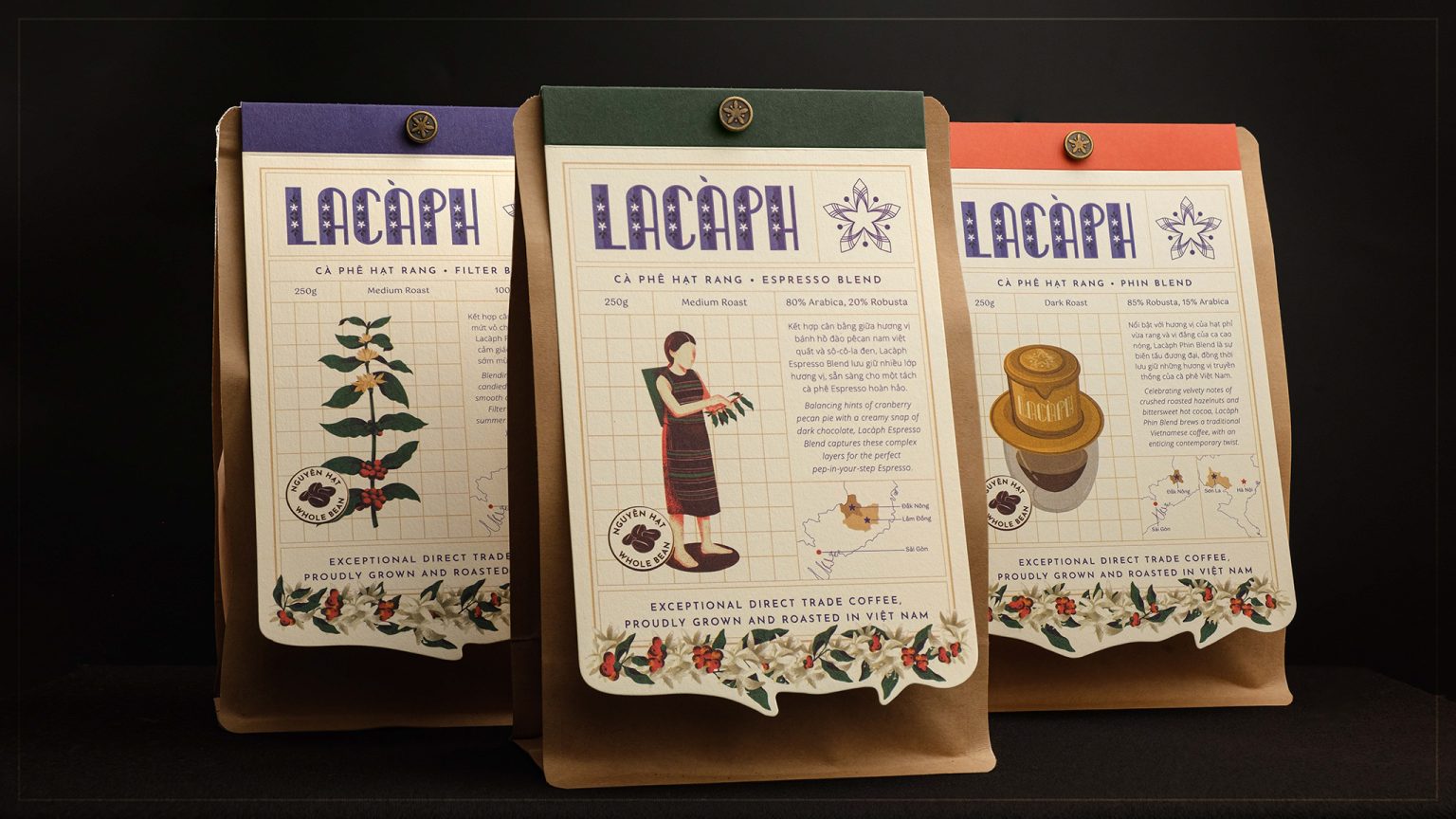 Lacàph Coffee Core Blends Packaging Redesign - World Brand Design Society