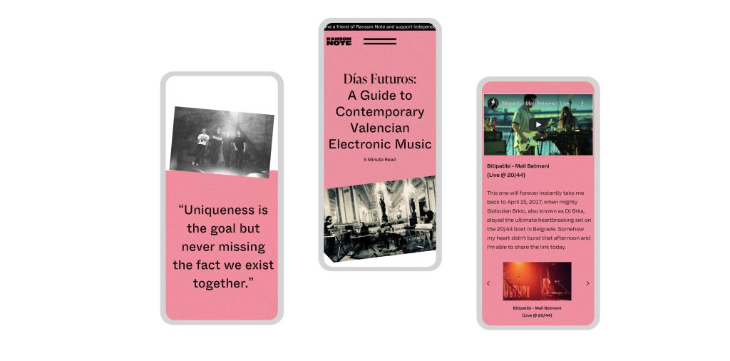 Ransom Note Digital Design Redesign - World Brand Design Society