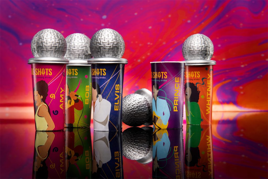 Packaging Design Concept for Big Shots Voice Transforming Drinks ...