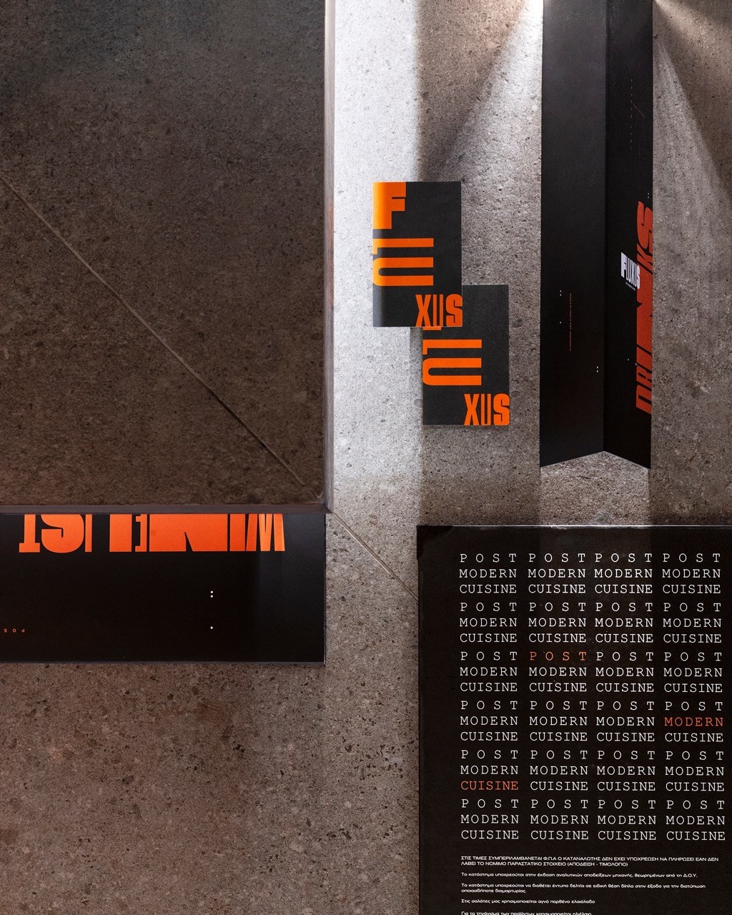Fluxus Post-Modern Cuisine Branding Design by Sowl Creative Studio ...