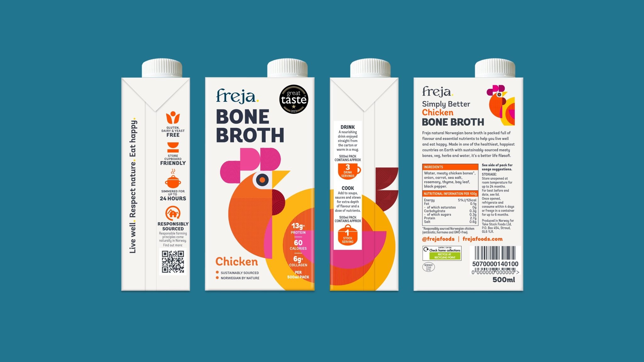 The Collaborators Rebrand for Freja Norwegian Bone Broth - World Brand ...