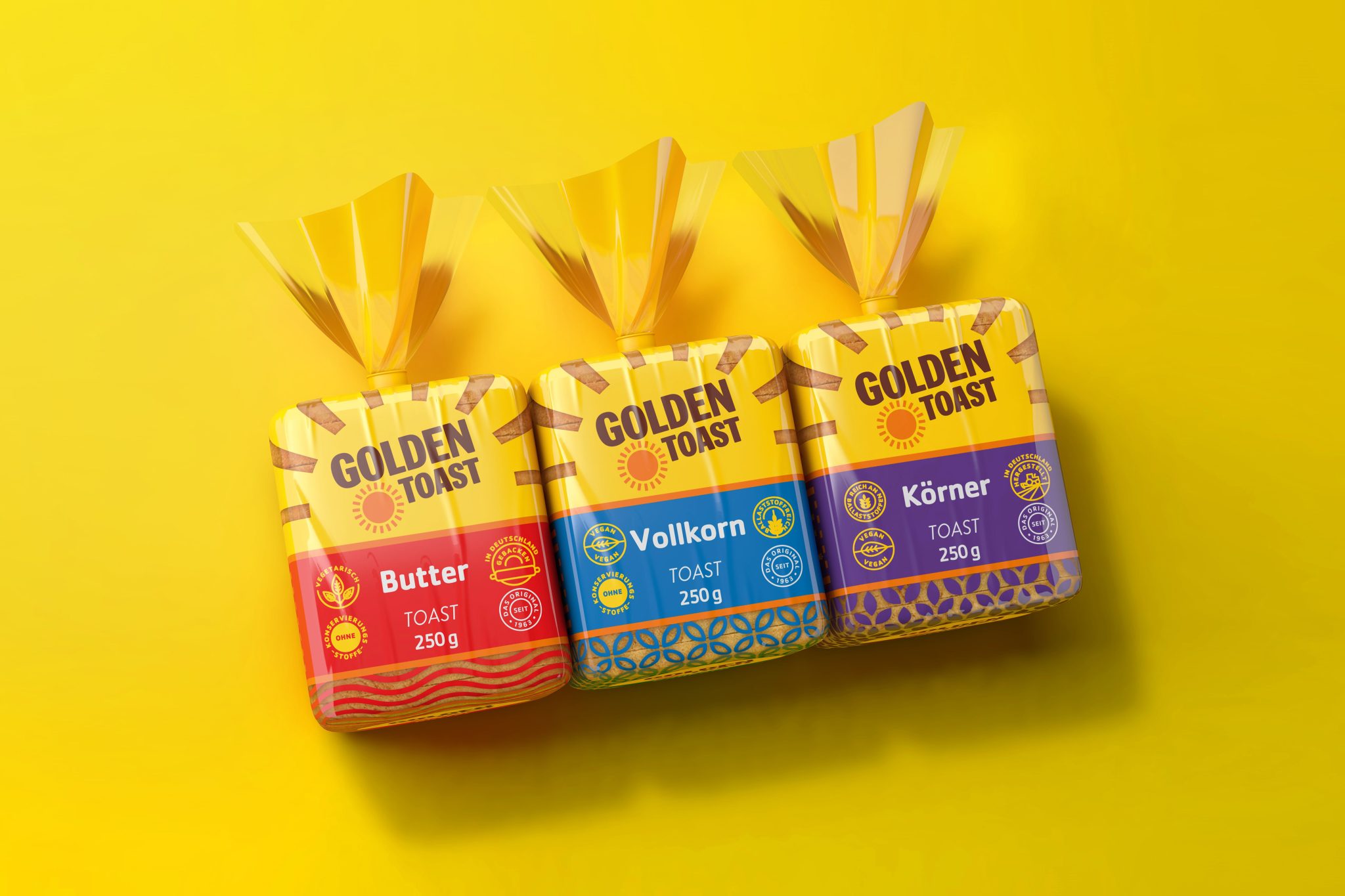 Packaging Design for Golden Toast by Lieken Brot - World Brand Design ...