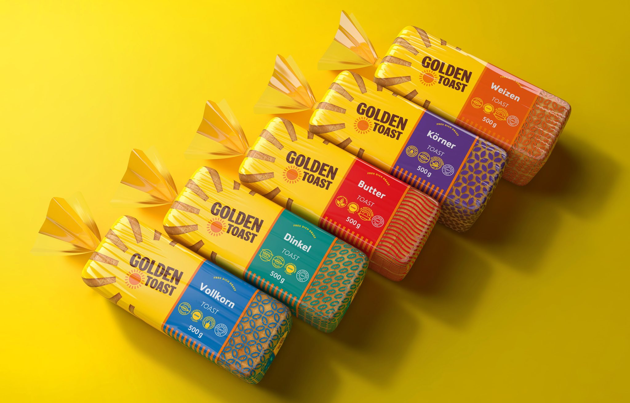 Packaging Design for Golden Toast by Lieken Brot - World Brand Design ...