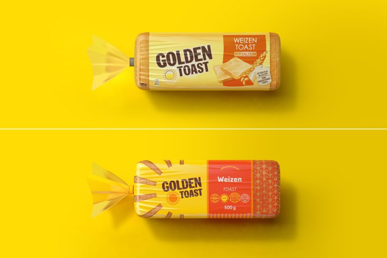 Packaging Design for Golden Toast by Lieken Brot - World Brand Design ...