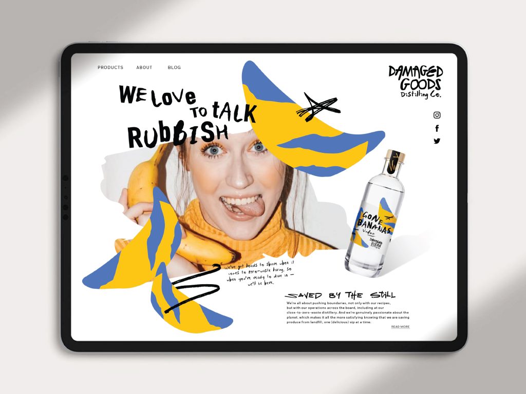 Damaged Goods Distilling Co. Branding and Packaging Design - World ...