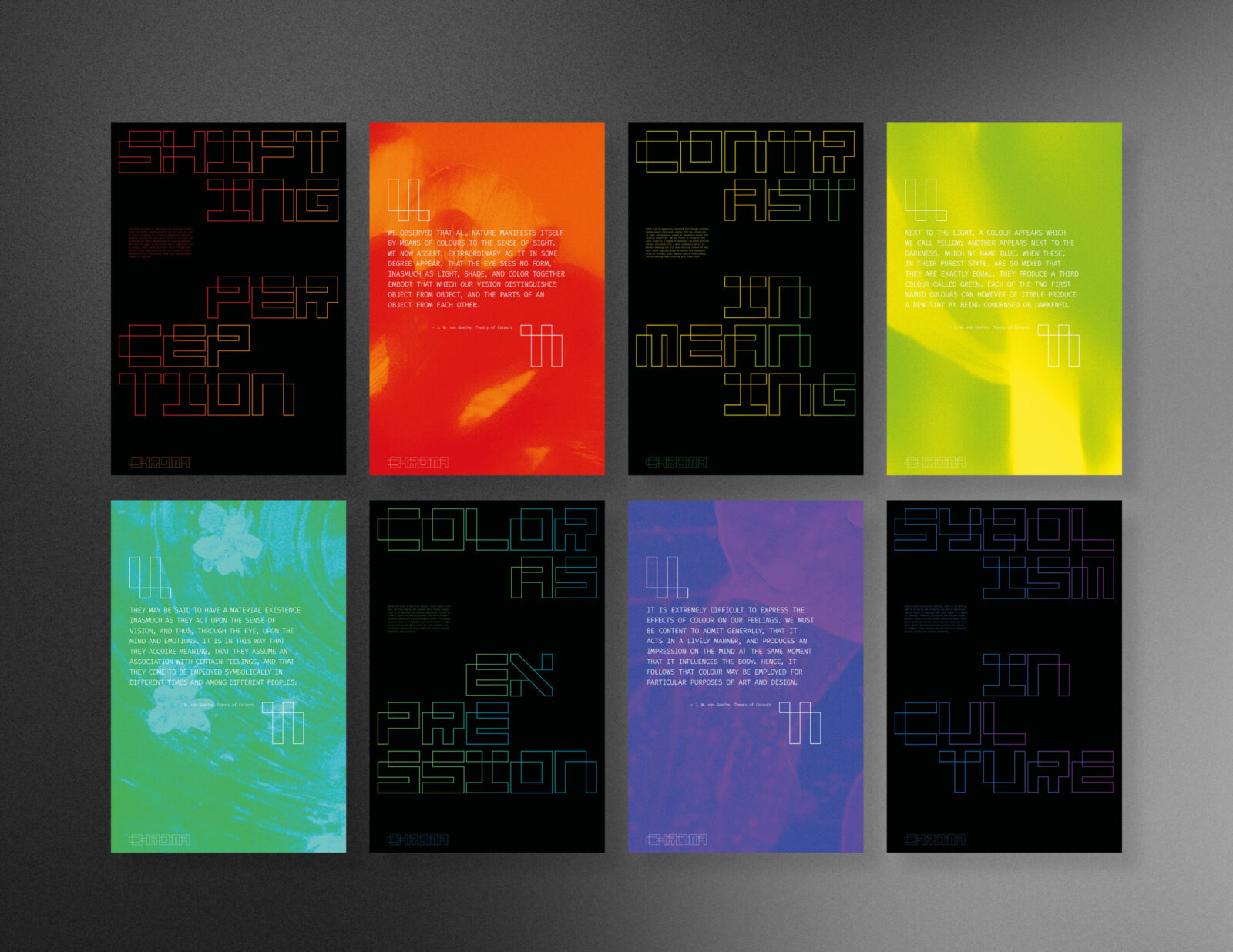 Phoebee Lin Explores Perception and Culture Through Chroma Typeface and ...