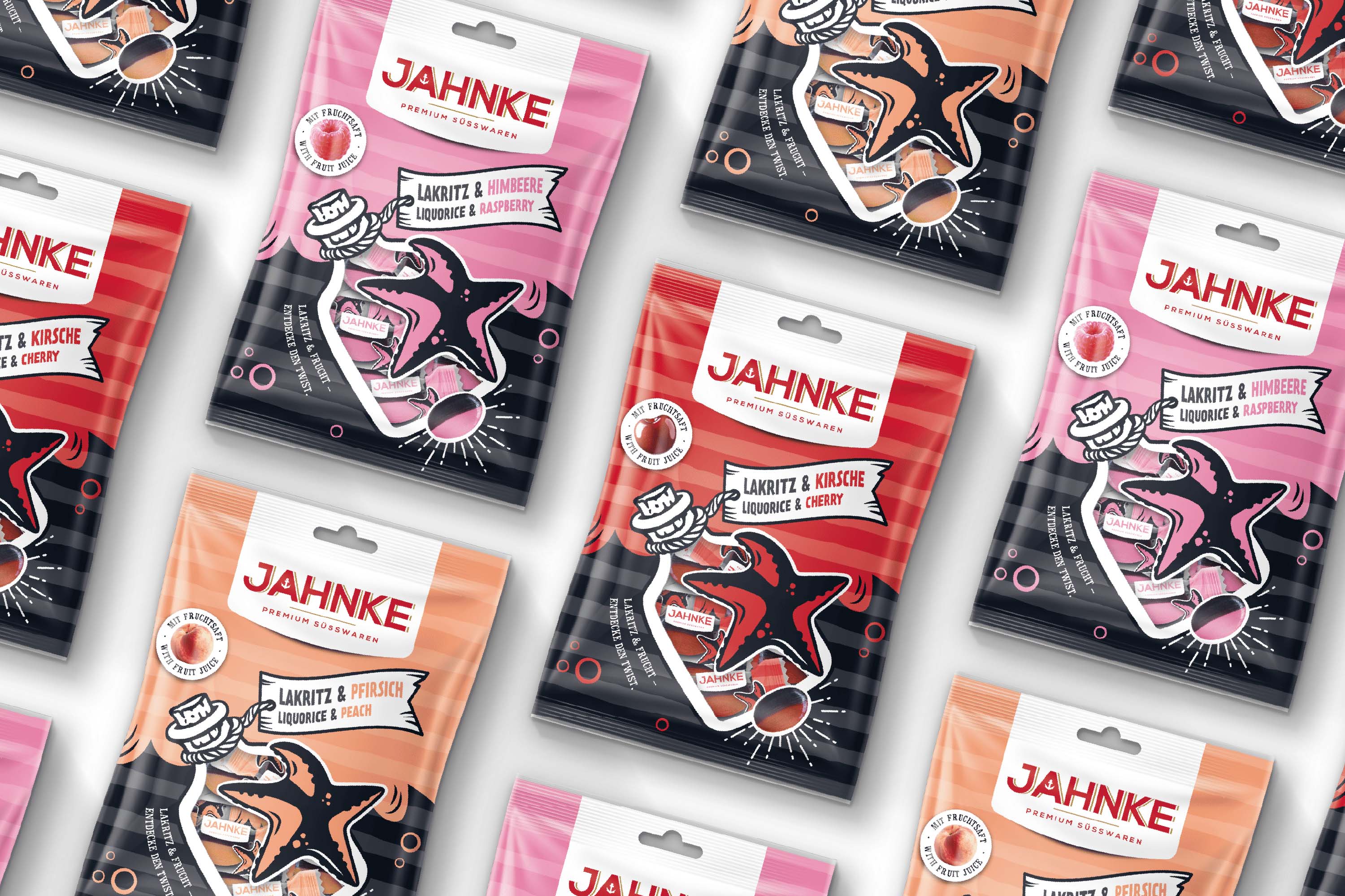 Illustrative Premium Packaging for Innovative Liquorice & Fruit Duo ...