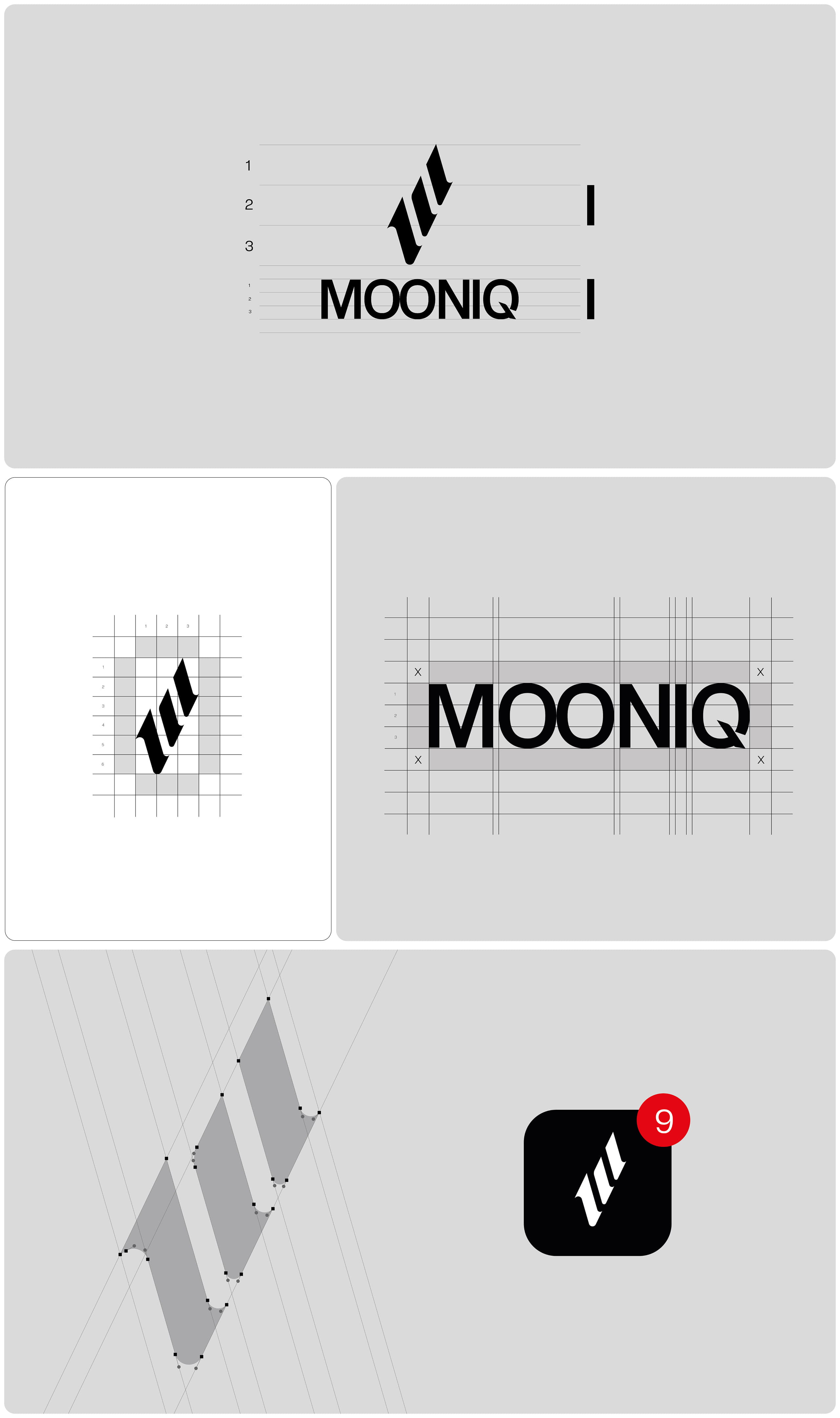 Jv Studio Designs a Futuristic Brand Identity for Mooniq Digital Agency ...